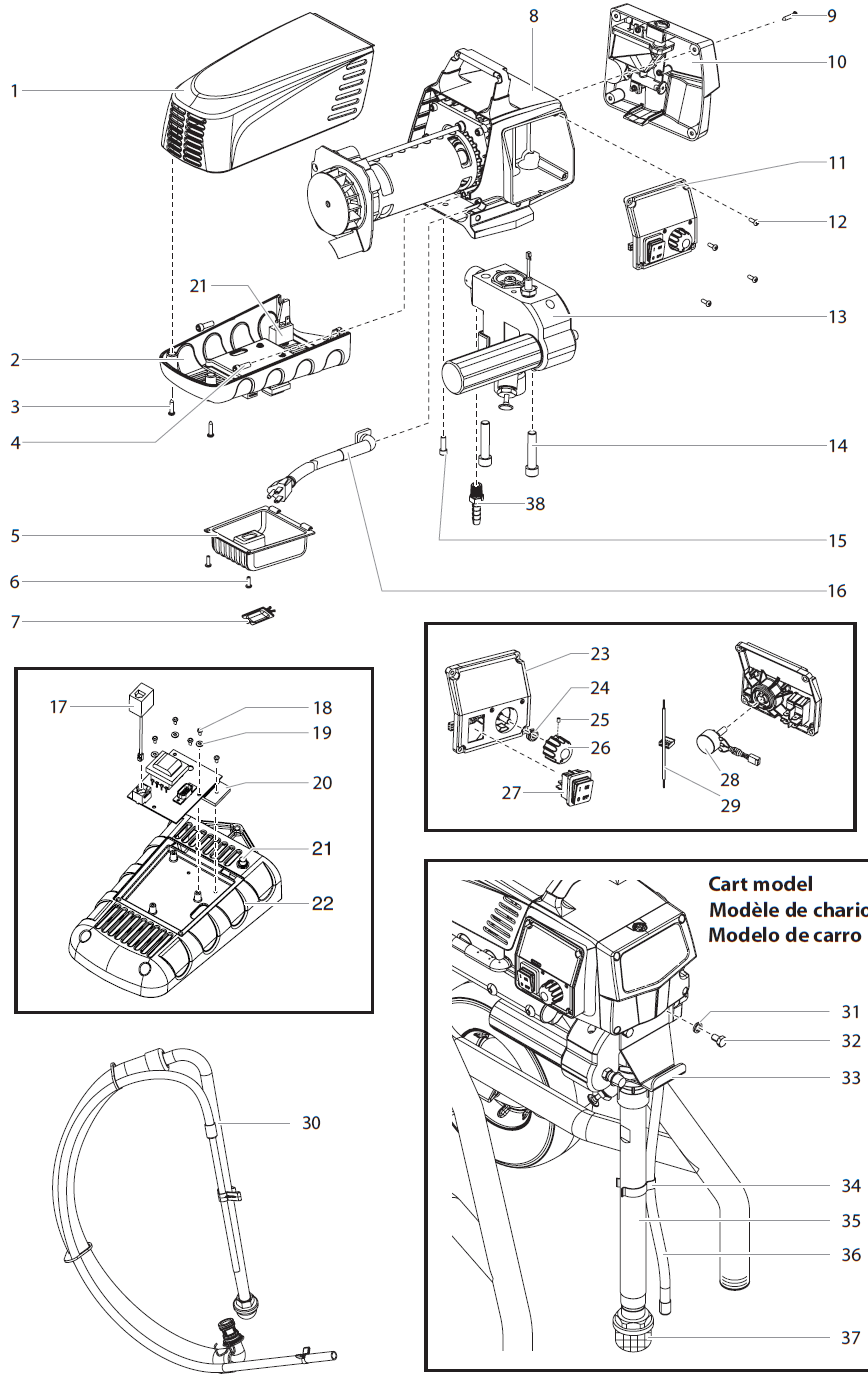 Titan Impact 440 Airless Sprayer Parts